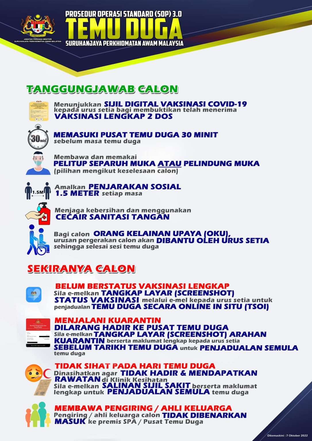 Jadual Temuduga Separa Perubatan 2022