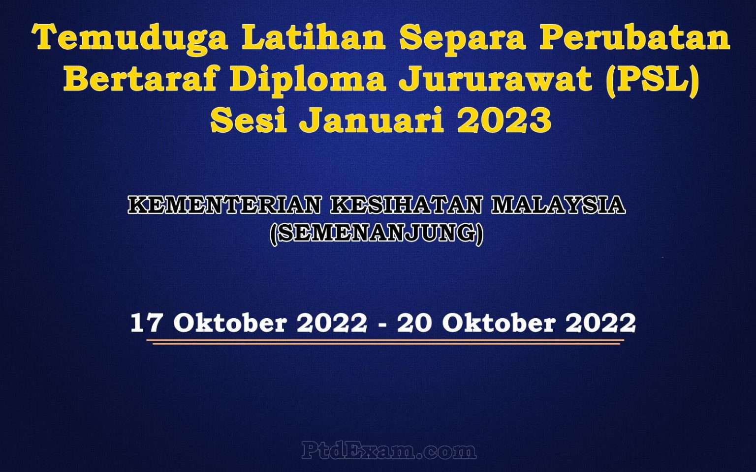 Jadual Temuduga Separa Perubatan 2022