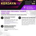 Penolong Pegawai Tanah Gred NT29 2023